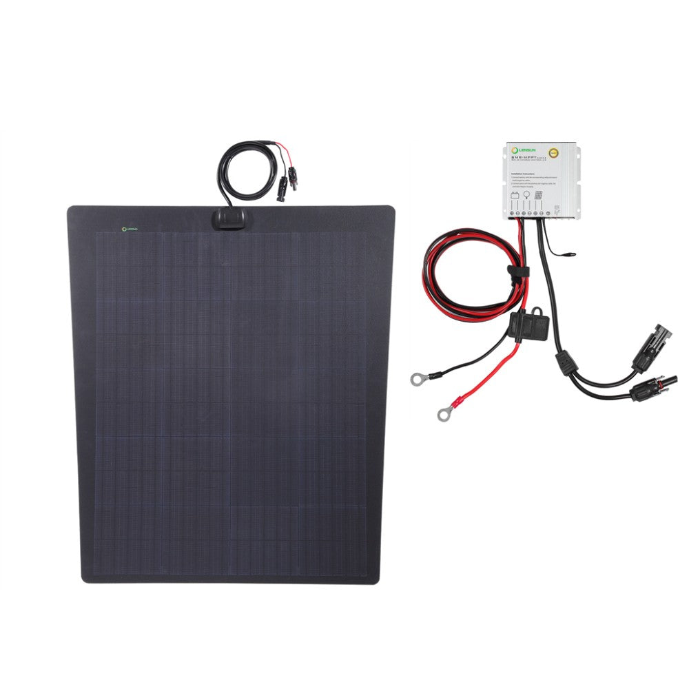 Dodge Ram HD 5th Gen (2019 to Present) LensunSolar 100W Hood Solar Pan ...