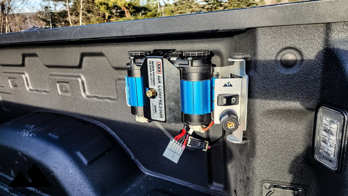 20+ GM HD Bedside Compressor Mount – NH Overland