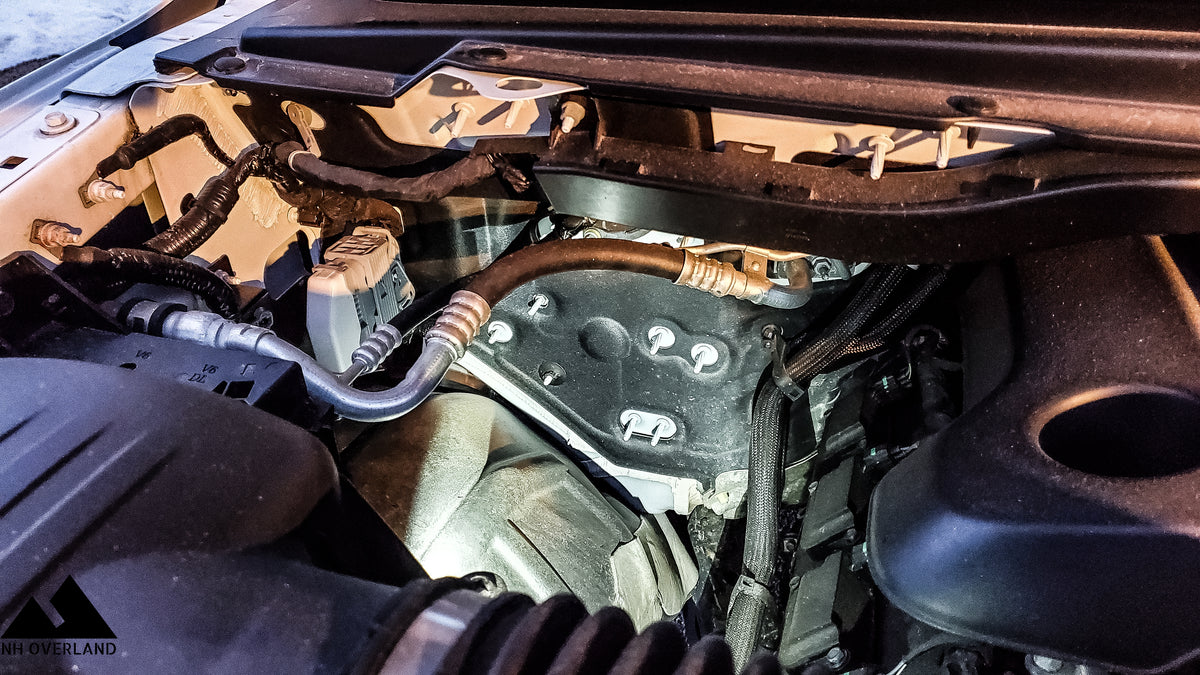 19+ 5th Generation RAM 1500 Engine Bay Compressor Mount – NH Overland